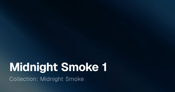 Midnight Smoke 1 | Midnight Smoke | Mirage Supply